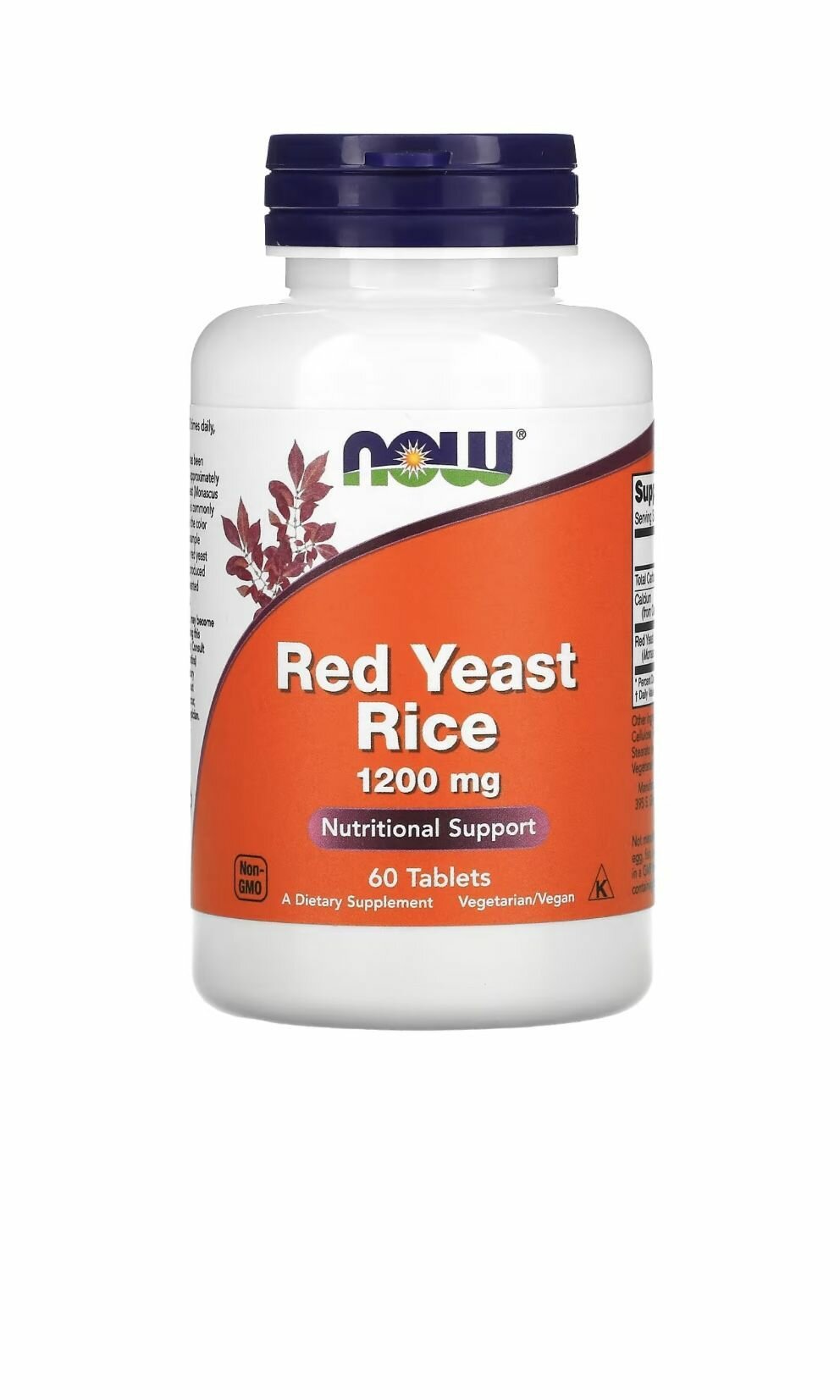 Красный Ферментированный Рис NOW Red Yeast Rice 1200 mg 60 таблеток