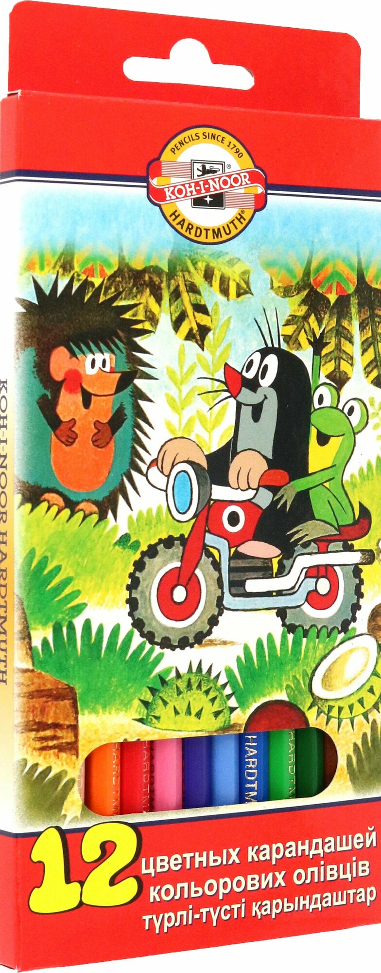 Набор карандашей 12 цветов Крот