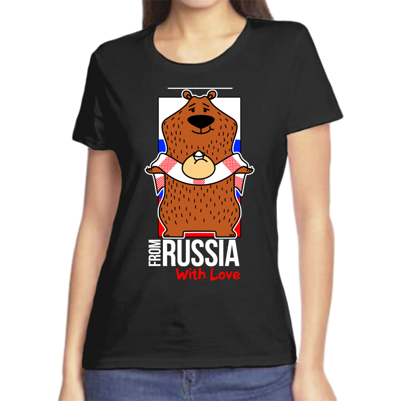 Футболка с надписью Россия from Russia with love 4