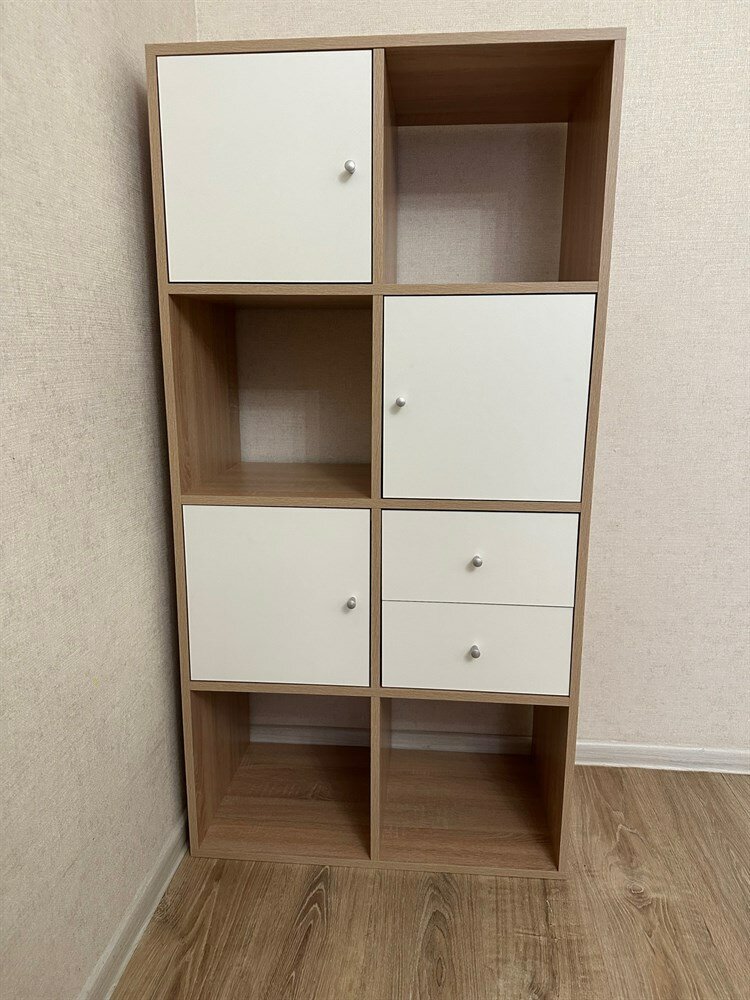 Стеллаж 8 секций (4х2) / Сонома / Гл. 31 см / серии CTELLAGE.