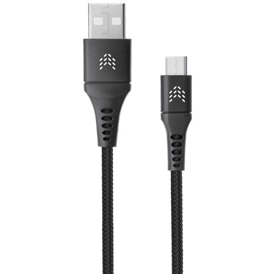 Кабель Rocket RDC503BL01CT-AC, USB-A/USB-C, Contact тканевая оплётка, 1м, чёрный