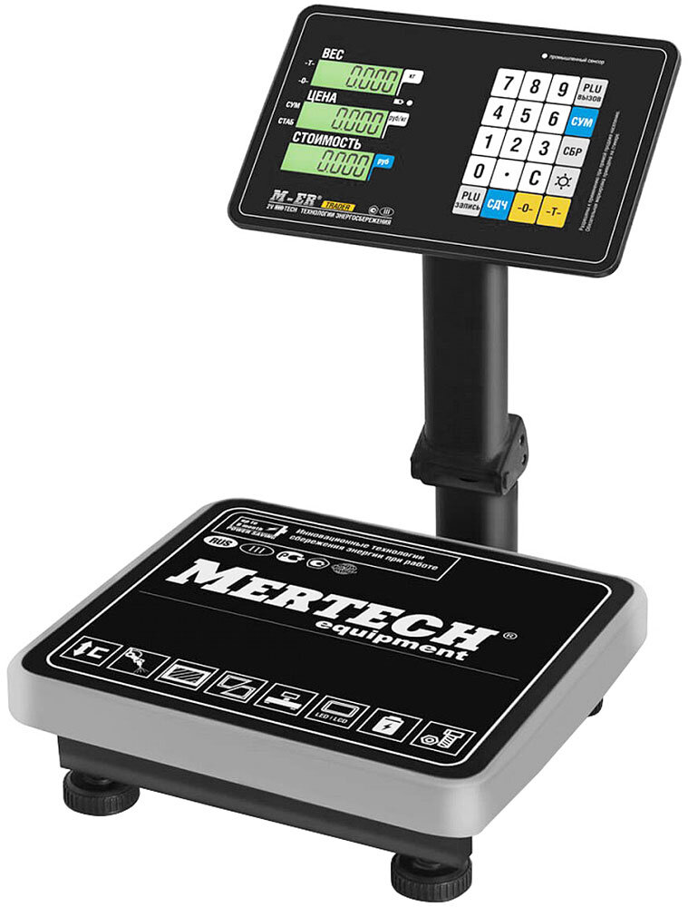 Складские весы Mertech M-ER 333 ACPU-60.20 LCD