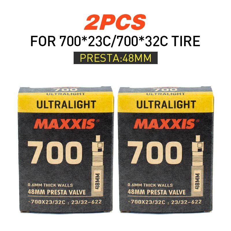 MAXXIS Внутренние камеры для велосипедов (2 шт.) 2pc700x23-32cFV48