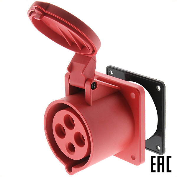 Розетка РЩ-103 для 26263DEK 32А 380В 3P+PE IP44 DEKraft