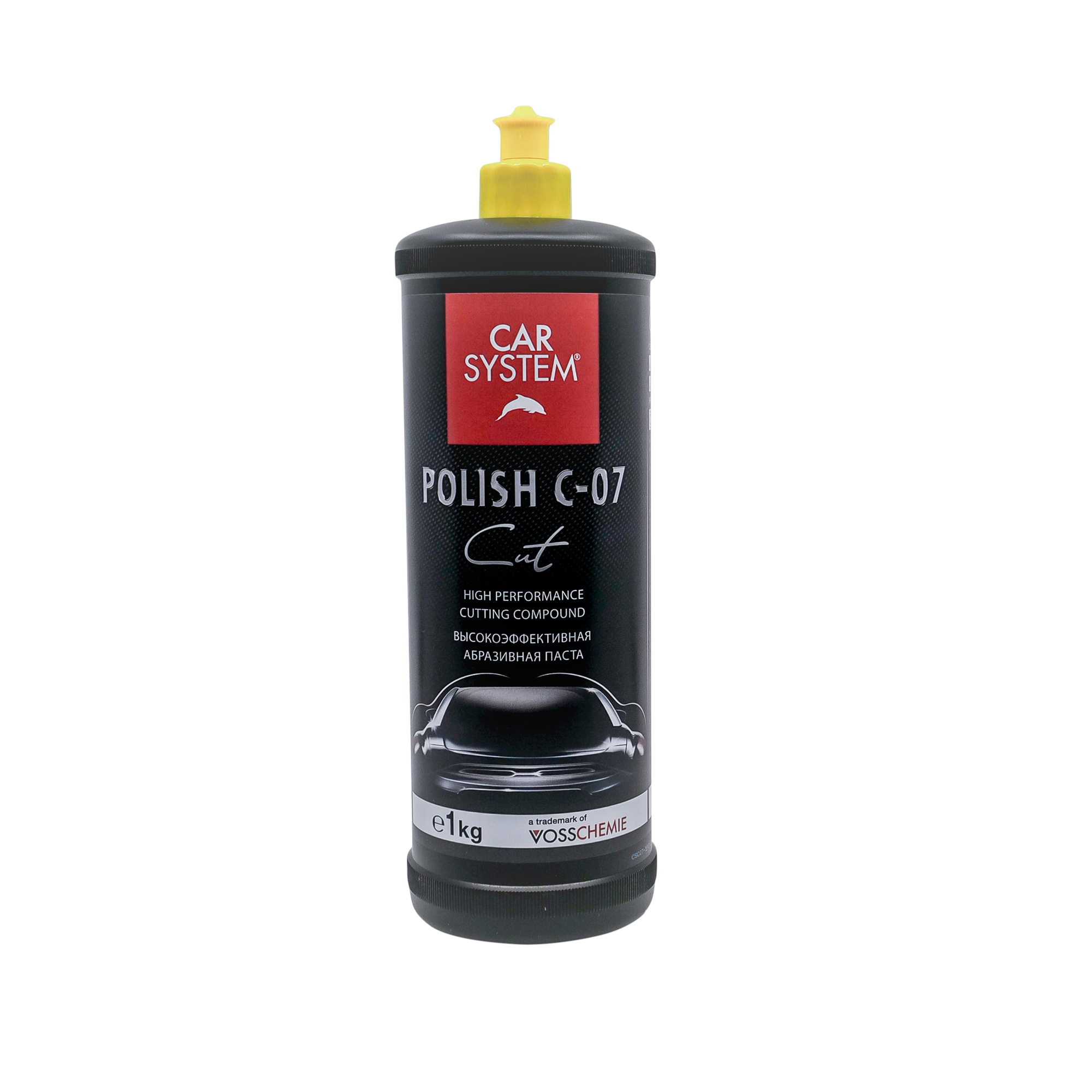 Паста полировальная для полировки кузова авто и фар CarSystem POLISH C-07 CUT, 1.0кг