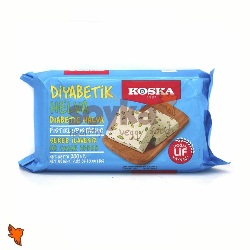 Халва кунжутная с фисташками без сахара Koska, 200г