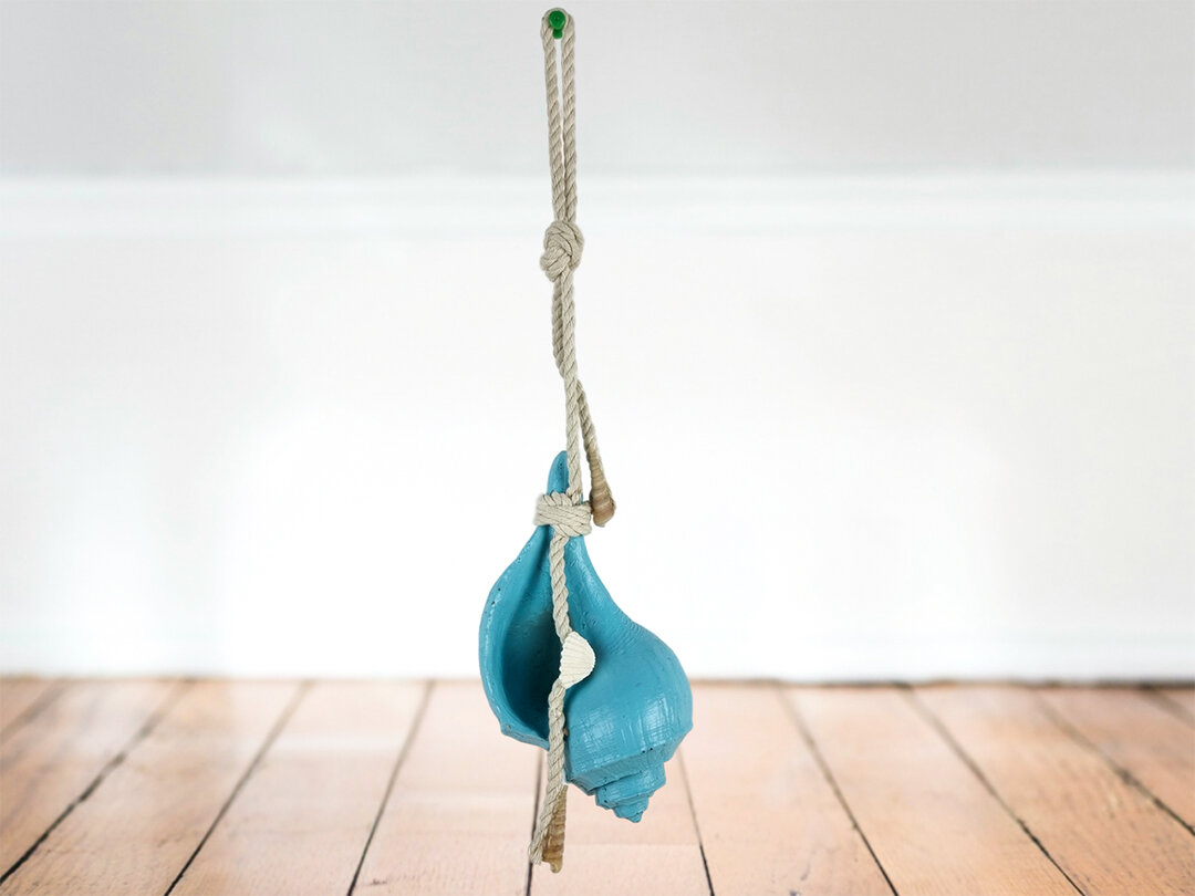 Декоративный подвес Морская ракушка 35х16см, морской декор Blue