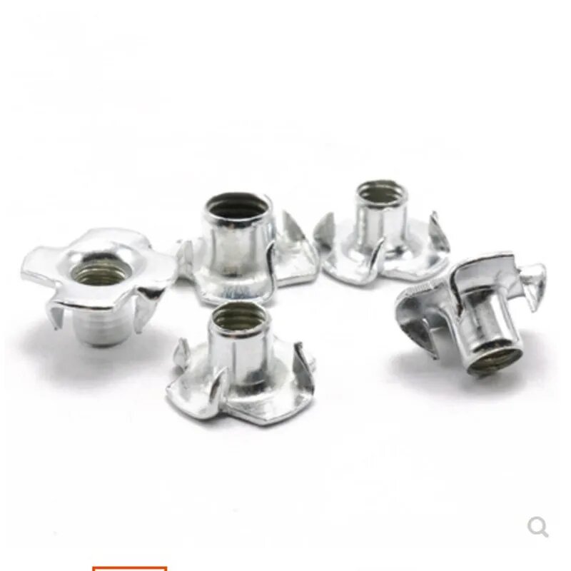 20 шт. Оцинкованные гайки M2-M10 с четырьмя зажимами M3 20pcs