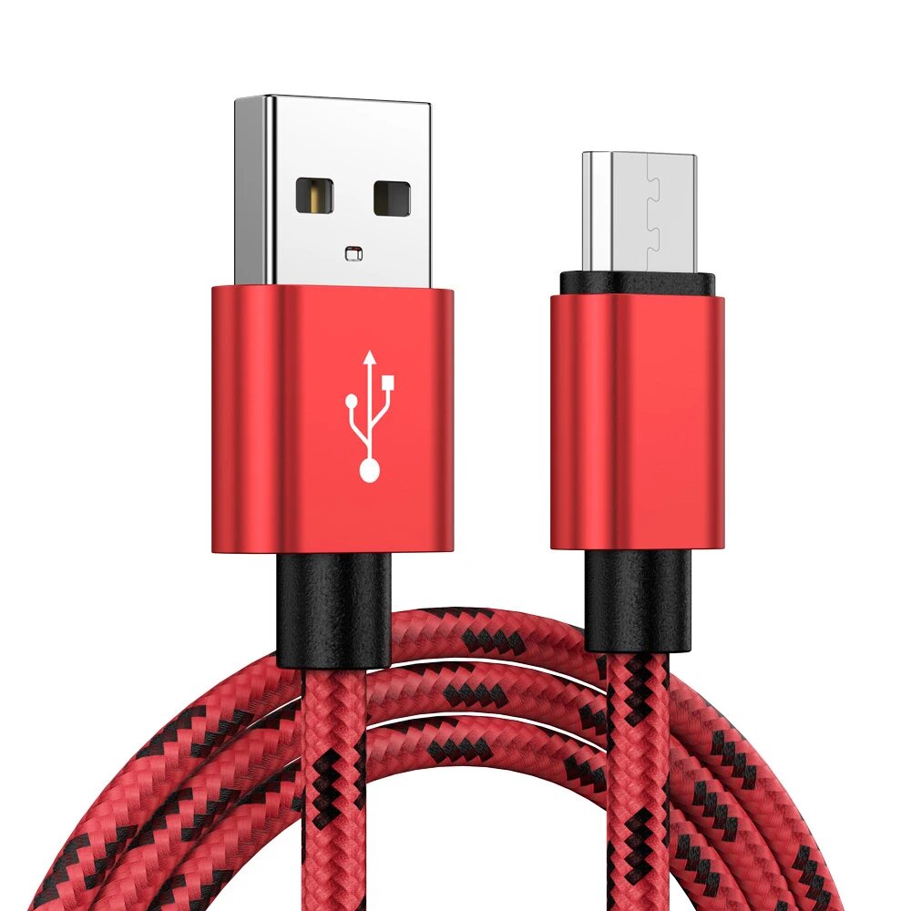 1m 2m 3m Micro USB кабель для Samsung Galaxy S6 S7 Edge J5 A10 A10S Honor 10i Красный, 3 м, Красный