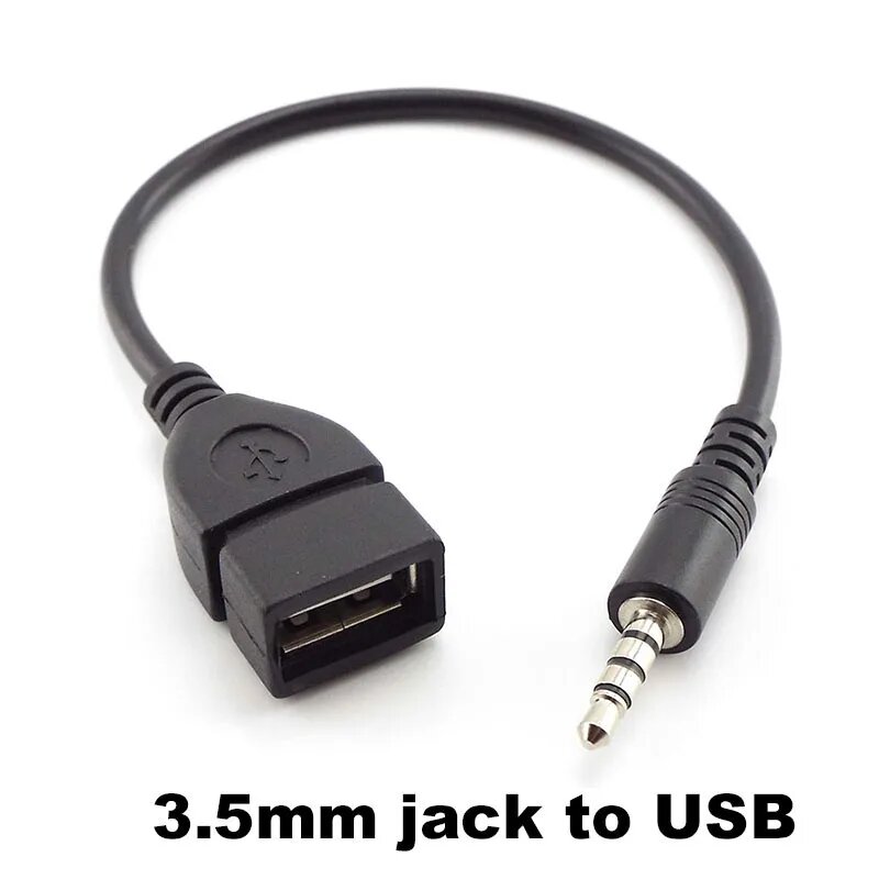 Разъем 3,5 мм «папа» на USB «мама» 3,5 «папа» Конвертер для наушников Аудиокабель-адаптер Разъем Шнур для mp3-телефона ПК U26