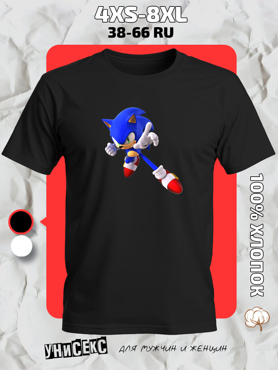 Футболка с принтом Соник