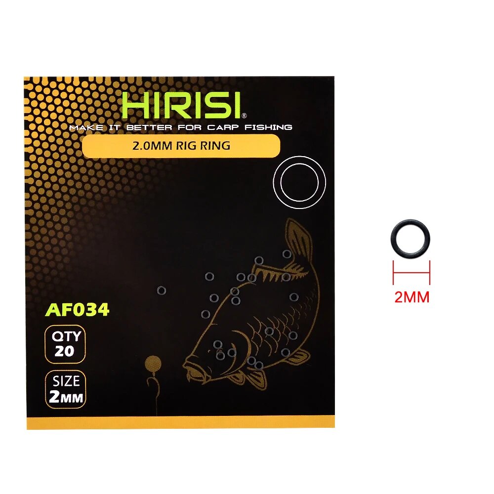 Кольца Hirisi 2.0mm для карповой ловли, 20 шт.