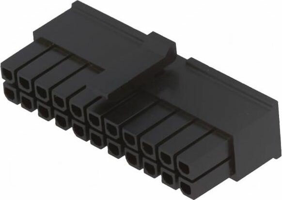 Разъем MOLEX 0430252200 Кожух разъема RCP 22 местн. 3мм с захватом для монтажа кабеля, 1 шт