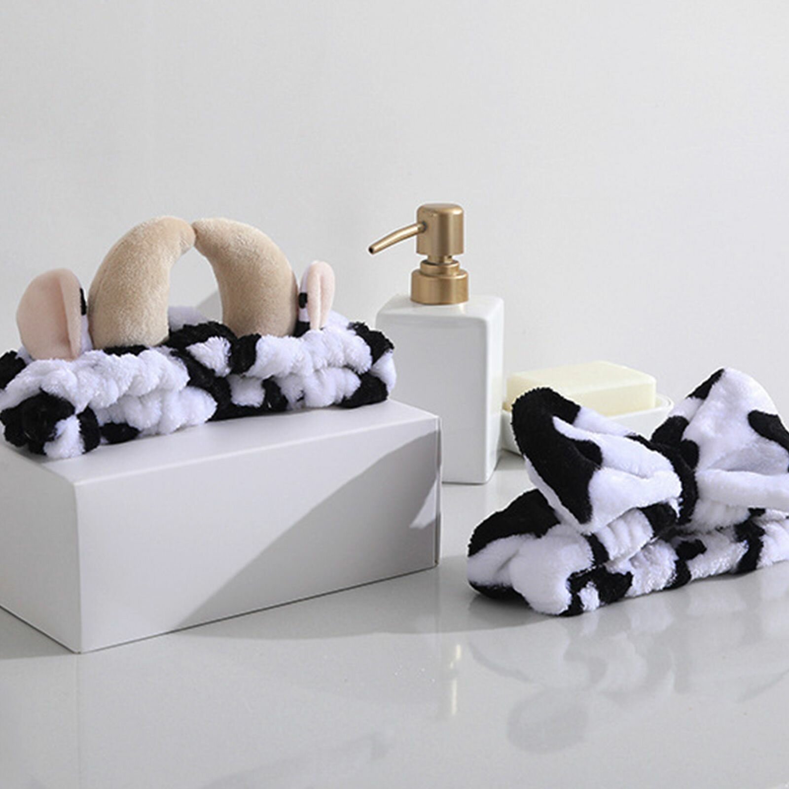 Рога с ушами коровы из фланели