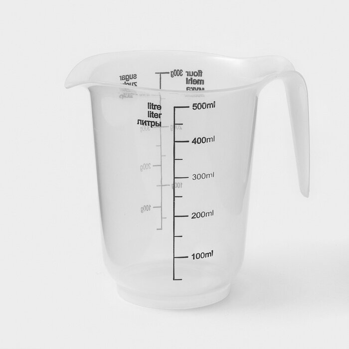 Кувшин мерный Plastic Centre, 500 мл, пластик, прозрачный