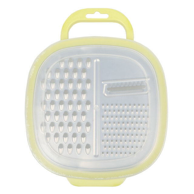 TODELIA терка с контейнером 24,8 см из нержавеющей стали и пластика для нарезки овощей