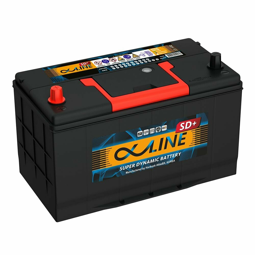 Автомобильный аккумулятор 100Ah AlphaLINE SD+ 115D31R 302x172x220 (+/-)