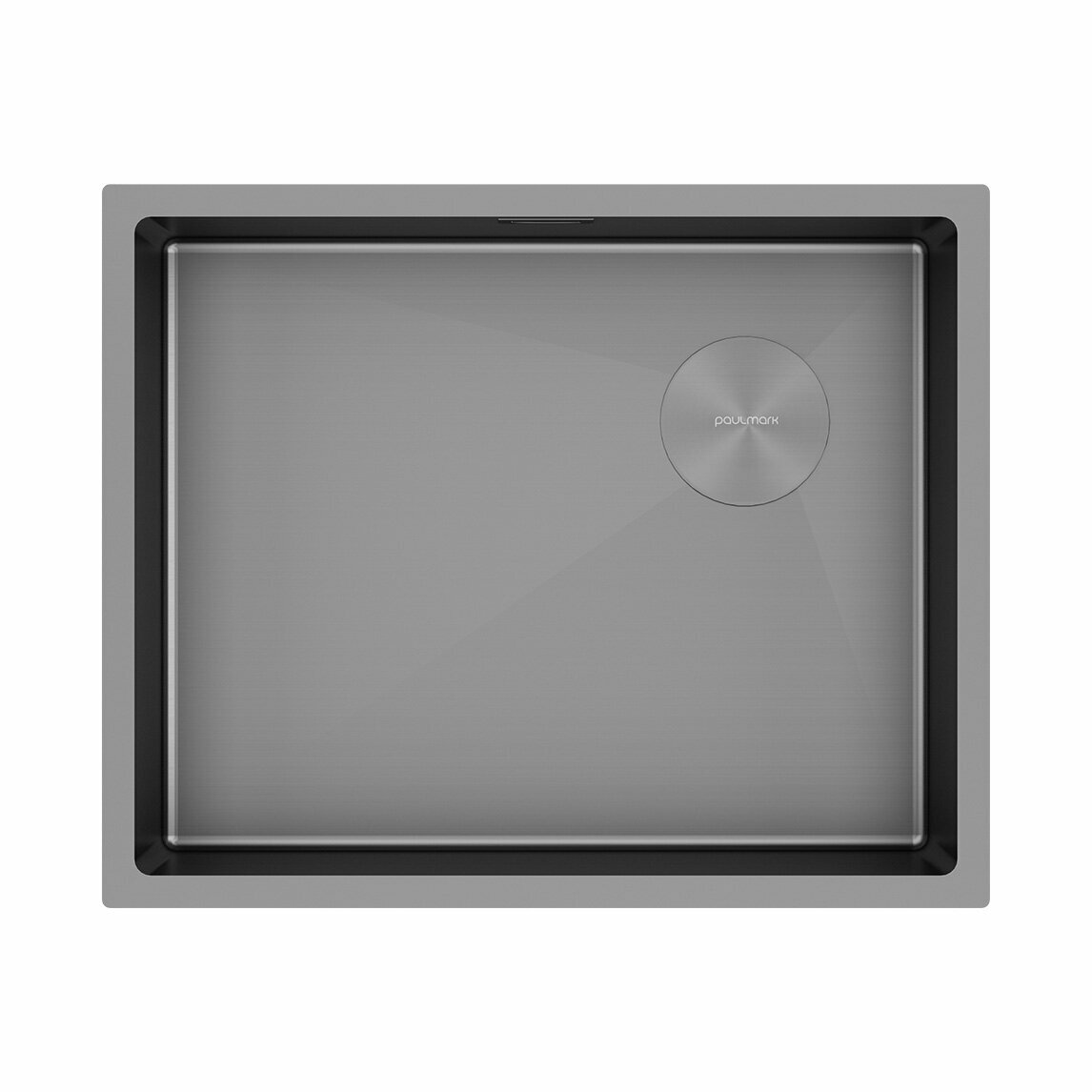 Кухонная мойка Paulmark NEXT-SKEW 54 UNI PM885444-MG матовый серый Нержавеющая сталь