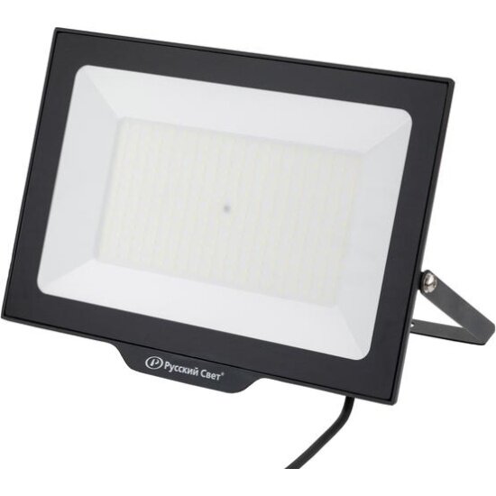 Прожектор Русский Свет СДО FL 10 C 200W VW 865 BK CL 397х290х31.5мм 200Вт 6500К IP65 уличный черн, 15081023058