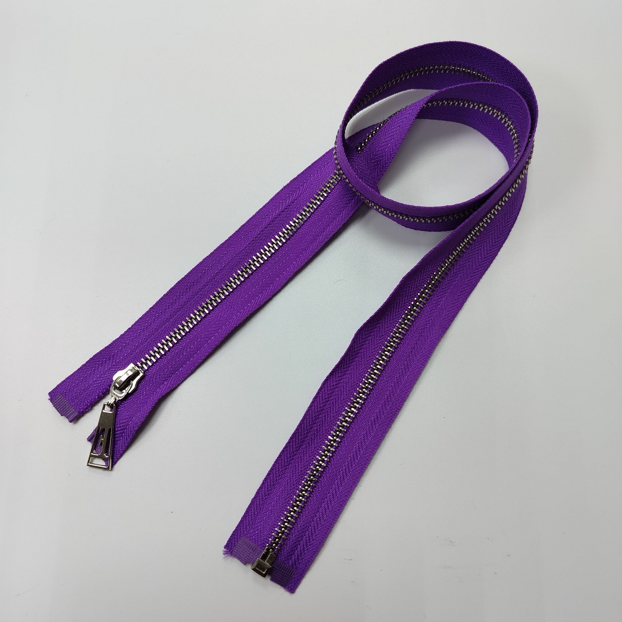 Молния металл тип 5 никель разъемная 70см