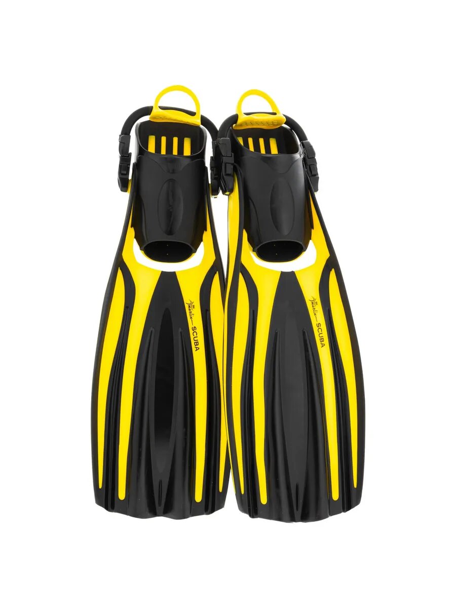Ласты для дайвинга с открытой пяткой Marlin Scuba Yellow р. 44,5-49