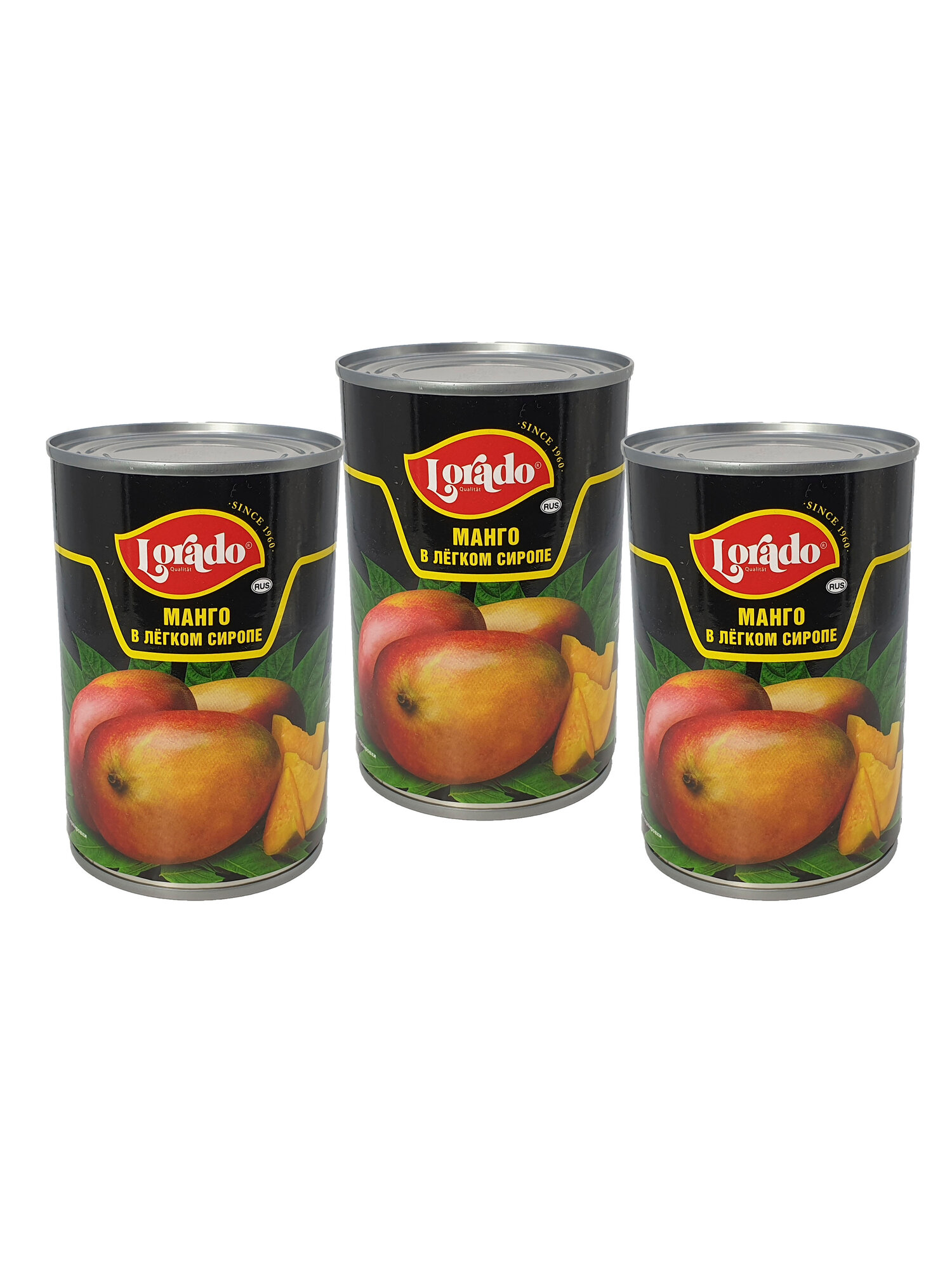 Манго "Lorado" ломтики в легком сиропе, 3 баночки по 425 мл, Таиланд