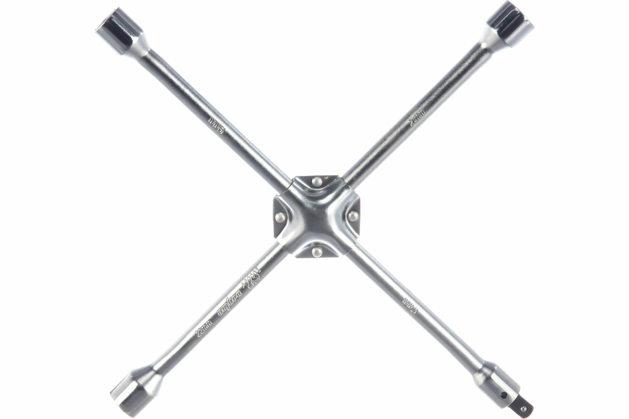 Ключ баллонный крестообразный 17х19х21х22 мм, вставка 1/2"DR Ombra A90003