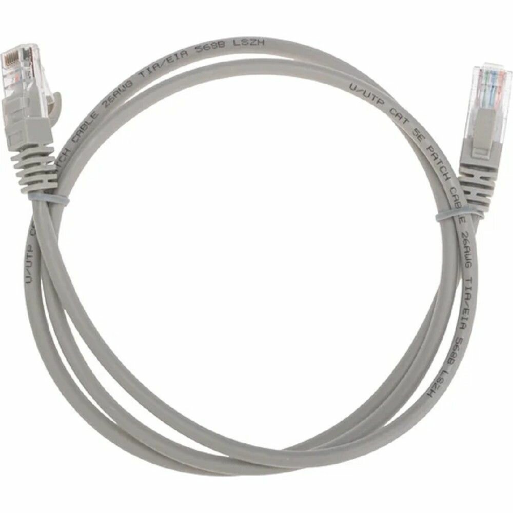 Rexant Патч - корды сетевые, телефонные 02 - 0100 - 1 Патч - корд U UTP, CAT 5e, RJ45 - RJ45, 26AWG, LSZH, серый, 1м