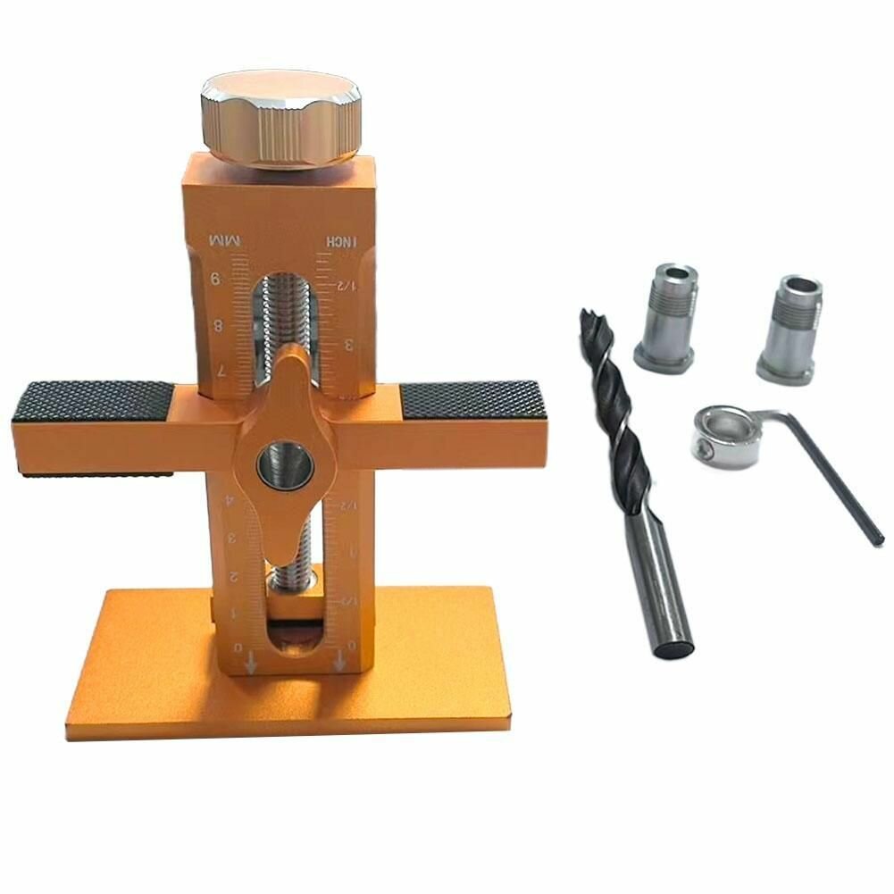 Инструмент для установки петель шкафа, регулируемый шаблон сверления, алюминиевый сплав