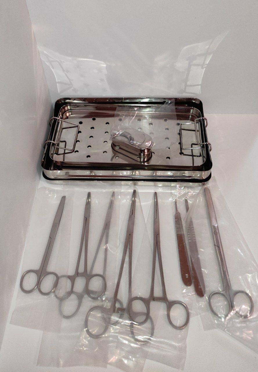 Набор ветеринарный хирургический малый 10 предметов