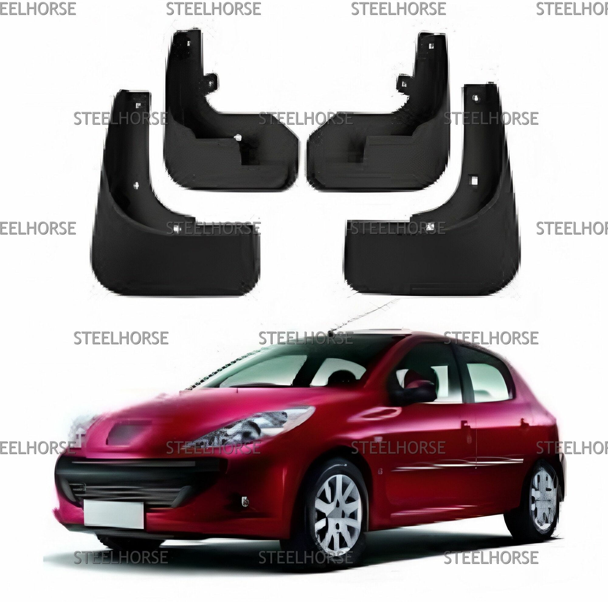 Брызговики на Peugeot 207 2009-2013