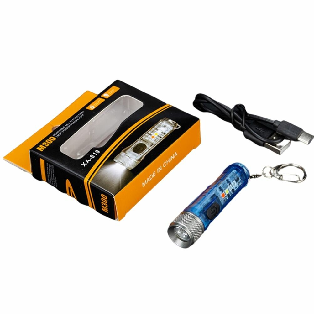 Брелок-фонарик, уличный портативный перезаряжаемый яркий фонарик, легкий мини-карманный фонарик