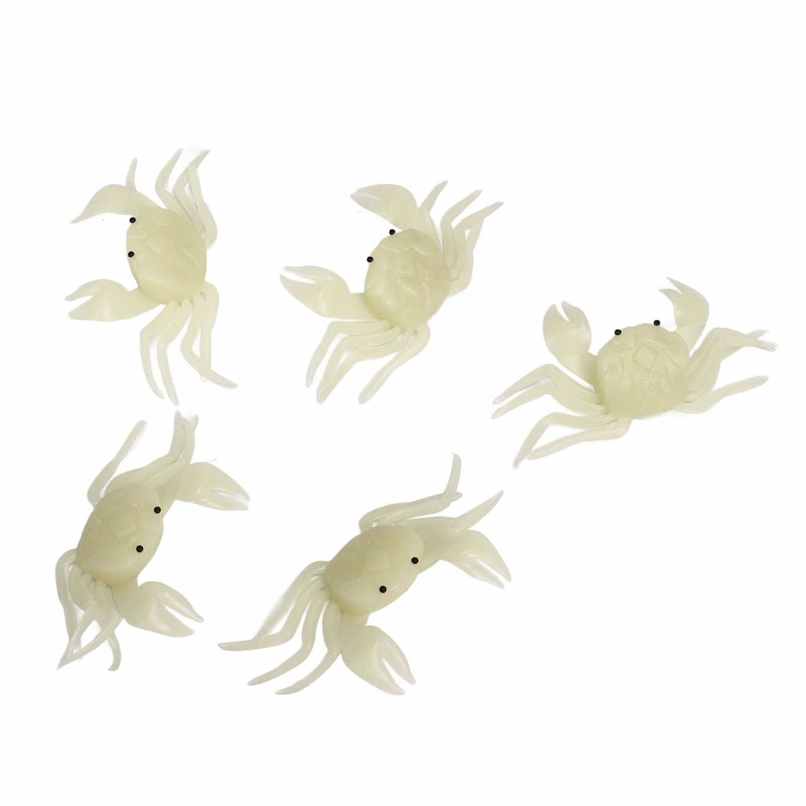 5 шт. имитация крабовой приманки, мягкая силиконовая портативная многоразовая искусственная рыболовная приманка для рыбалки, светящаяся