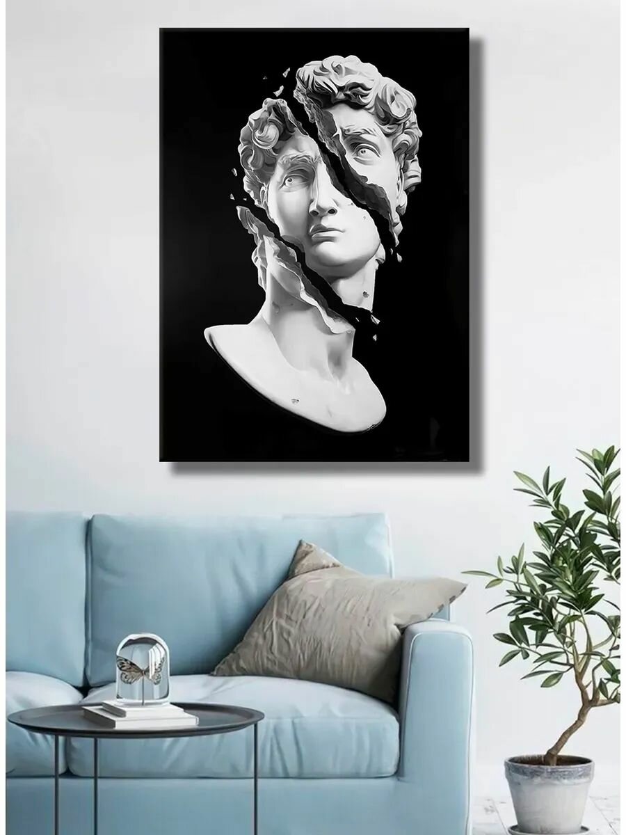 Картина "Разрушенная классика", модульная 30х40см 1шт.