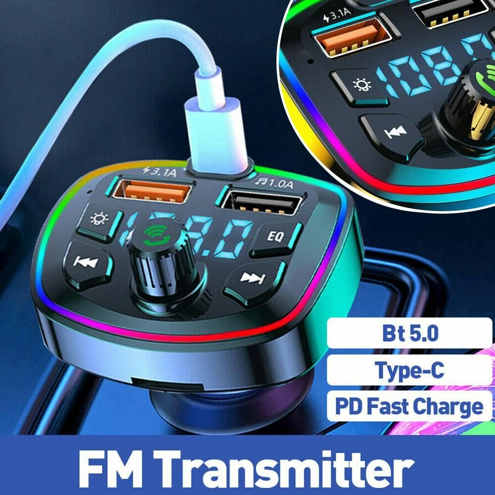 Автомобильный MP3 - плеер Многофункциональный Bluetooth приемник USB Быстрая зарядка