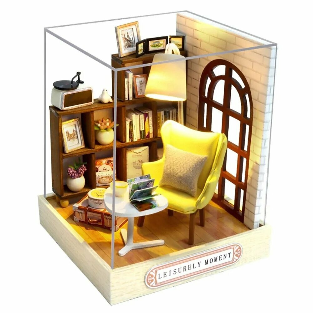 Миниатюрный деревянный домик DIY, - Неторопливый момент