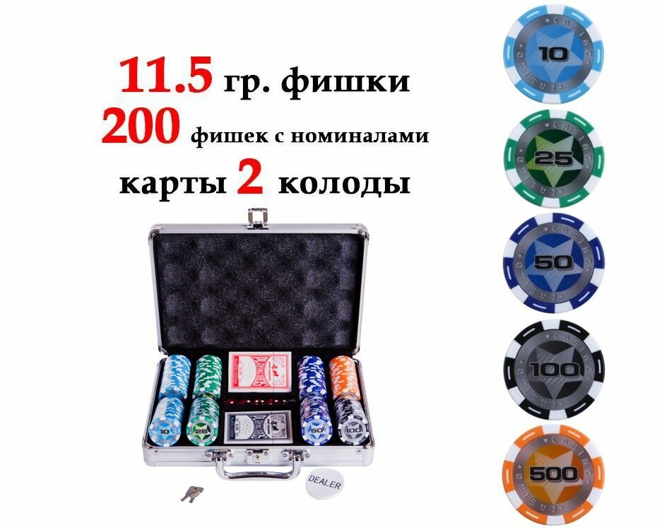 Набор для покера Star на 200 фишек, Partida