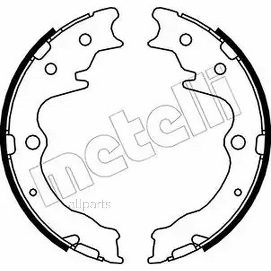 METELLI 53-0228 Колодки тормозные, барабанные