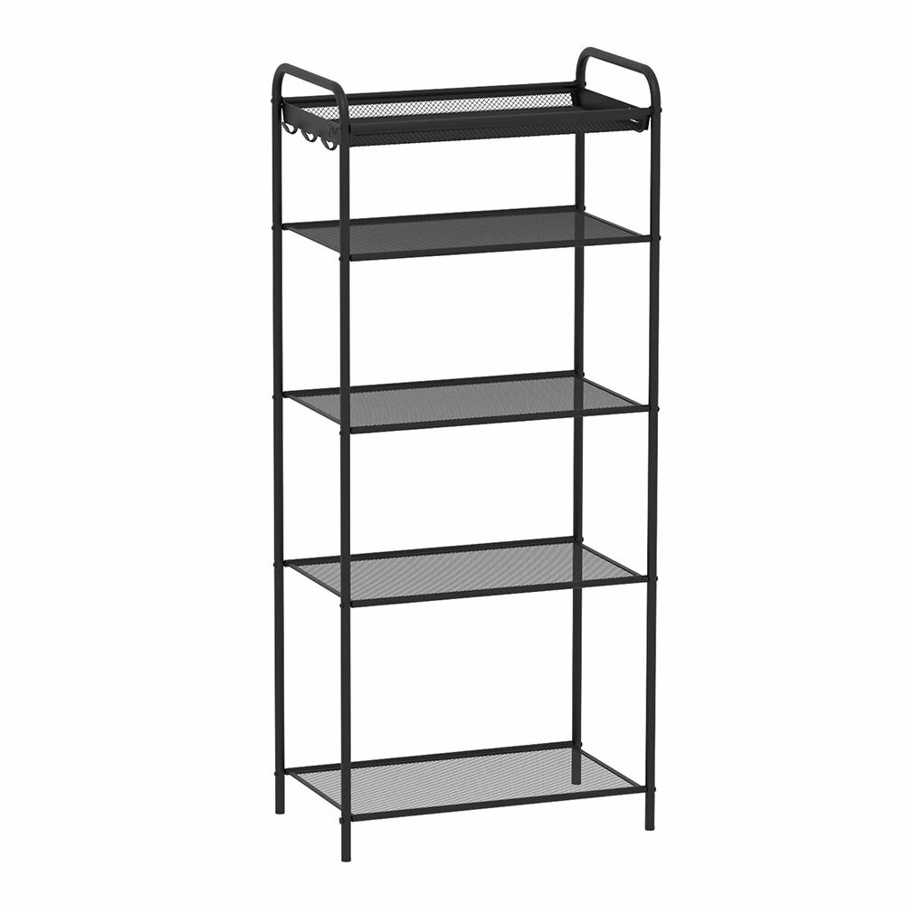 Подставка для обуви 5 полок Верона 15, 45х30х95 см черная