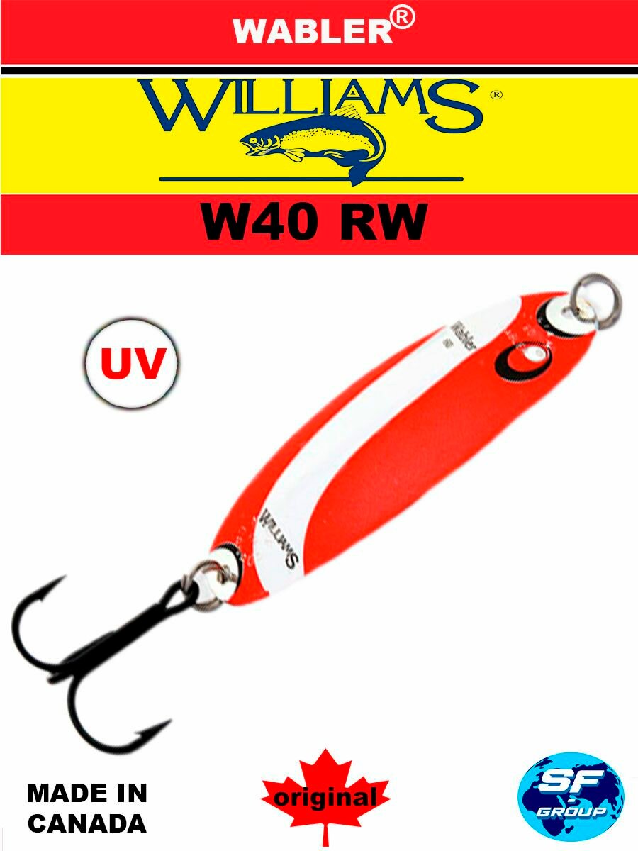 Блесны Williams Wabler W40RW-RW
