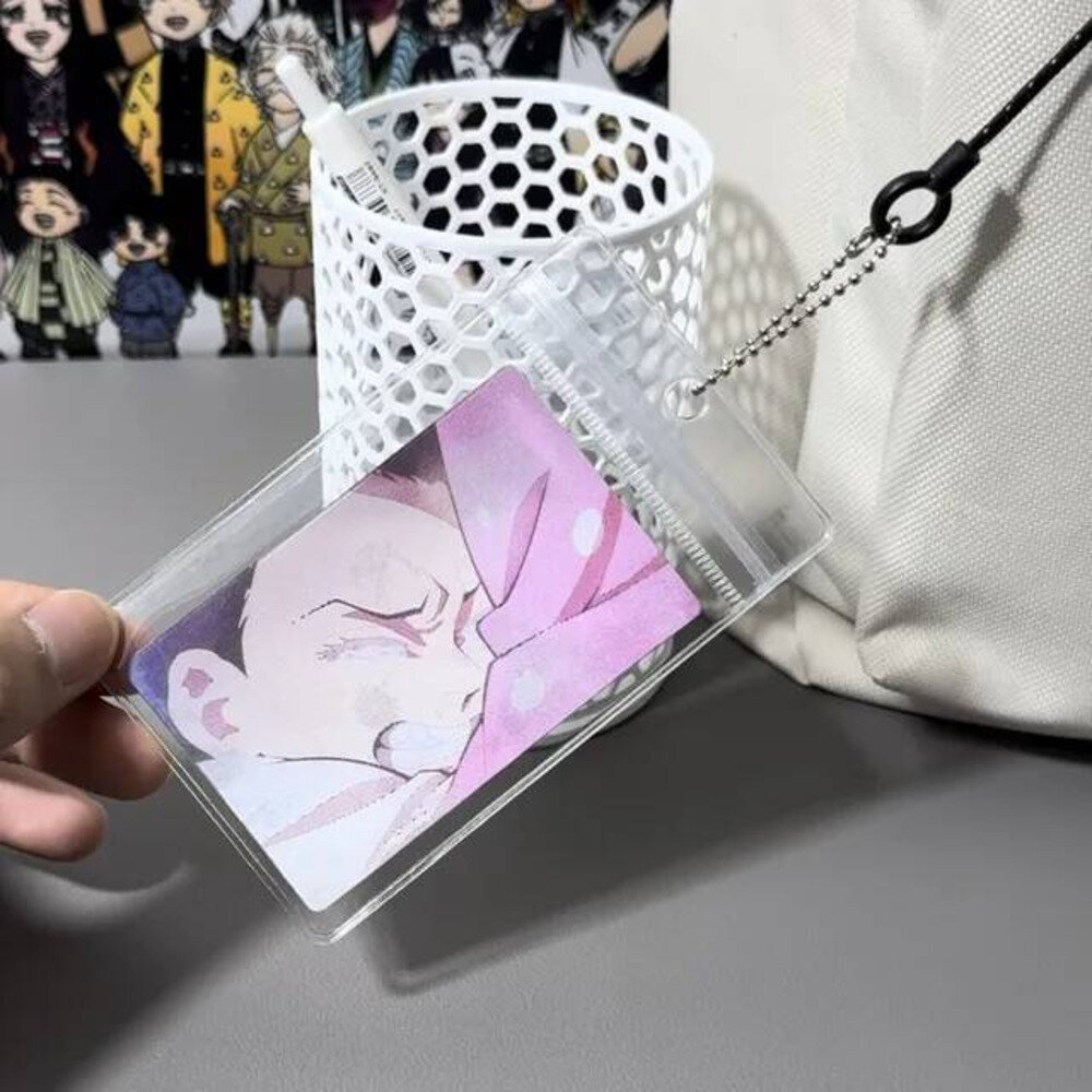 Творческие карты «Убийца демонов» Аказа Канродзи Мицури, аниме-фигурки, мультяшная решетка, закладка, игрушка, подарок на день рождения, украшение для сумки