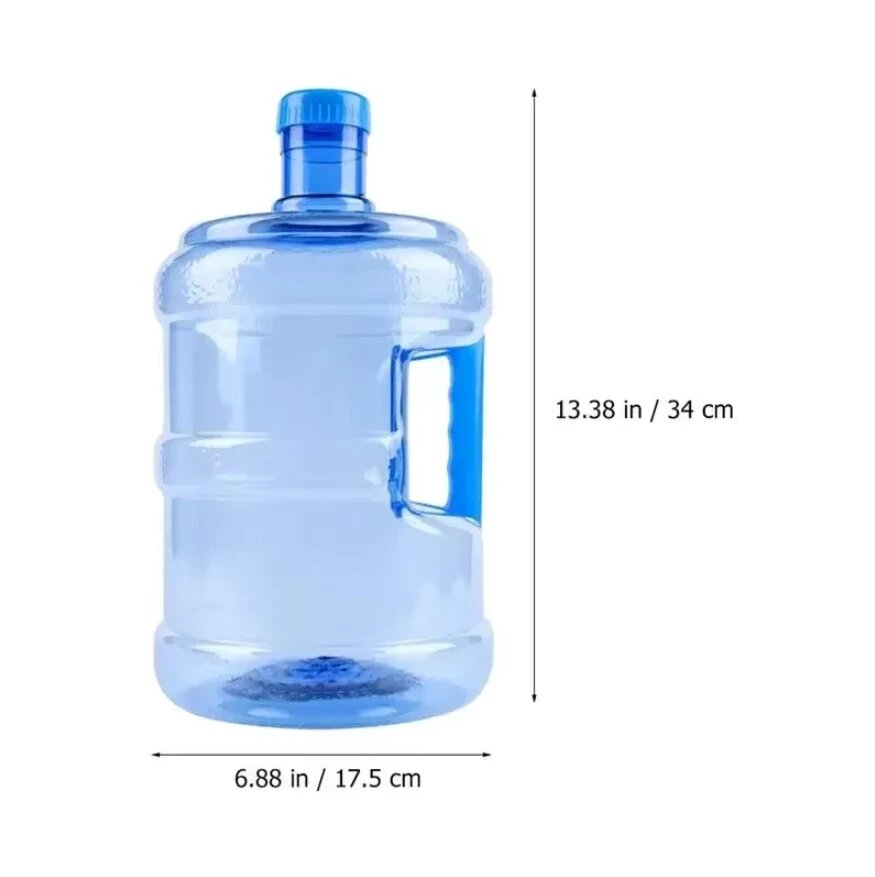MOONBIFFY синяя бутылка для воды 5л/7,5л 5L thicken
