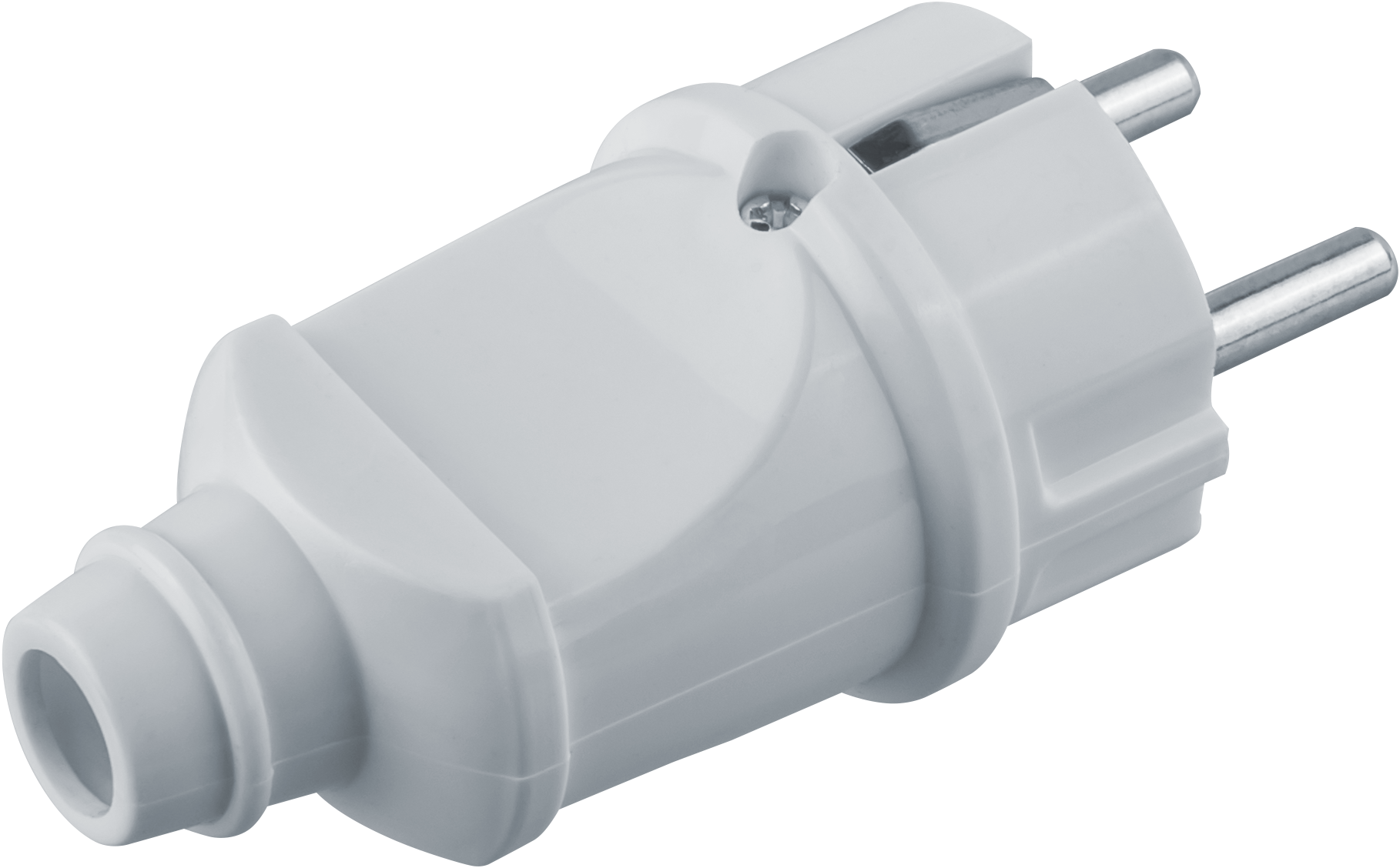 Вилка Navigator 61 359 NCA-PL02-16A-E-WH прямая с/з белая, 16 А