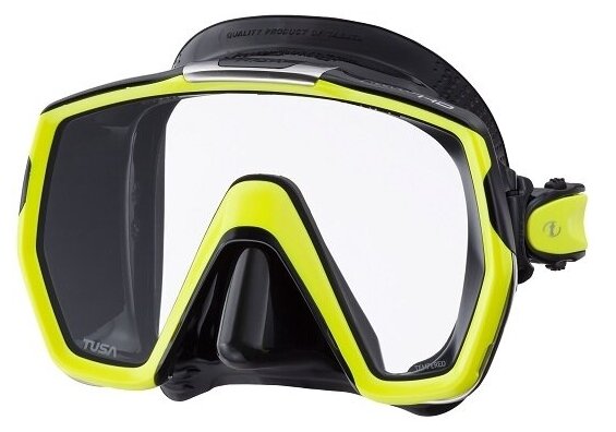 Tusa Маска Freedom HD черный силикон, FY дайвинг