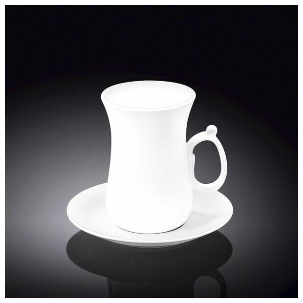 Набор 3 шт. чашка чайная и блюдце 120 мл Wilmax