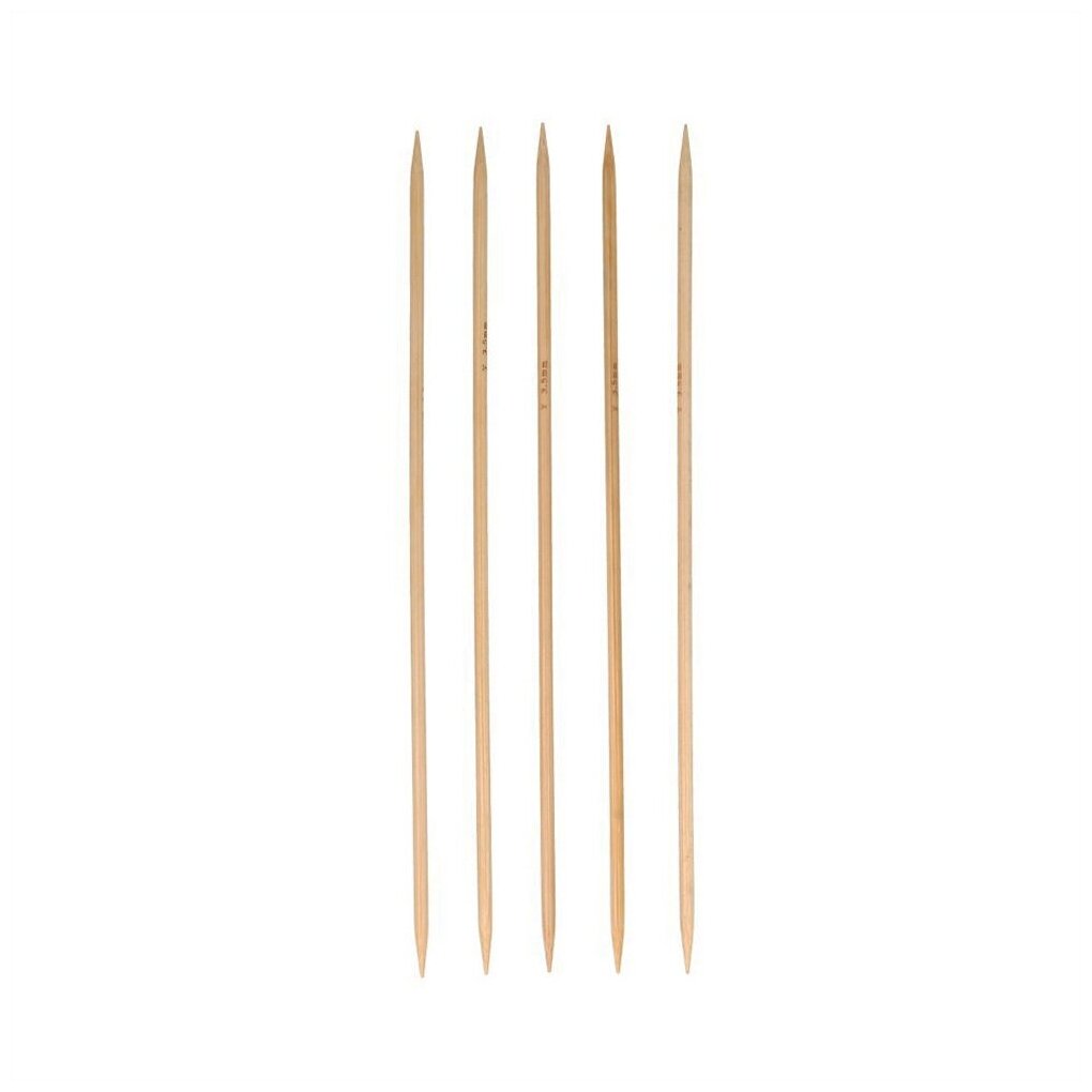 Спицы Gamma 5-ти компл. BC2 бамбук d 3.5 мм 20 см 5 шт .