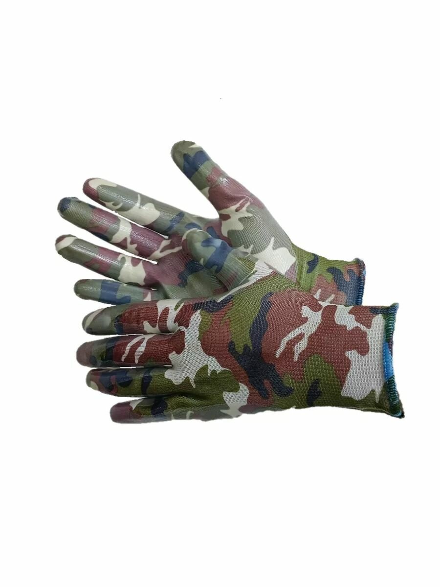 Перчатки GWARD Fiesta MILITARI нейлоновые с нитриловым покрытием S 3пары