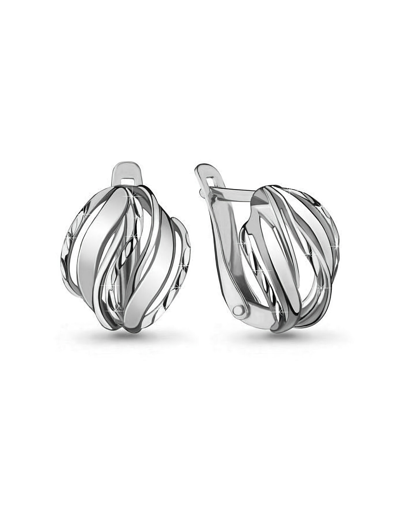 Серьги Amarin Jewelry, серебро, 925 проба, родирование