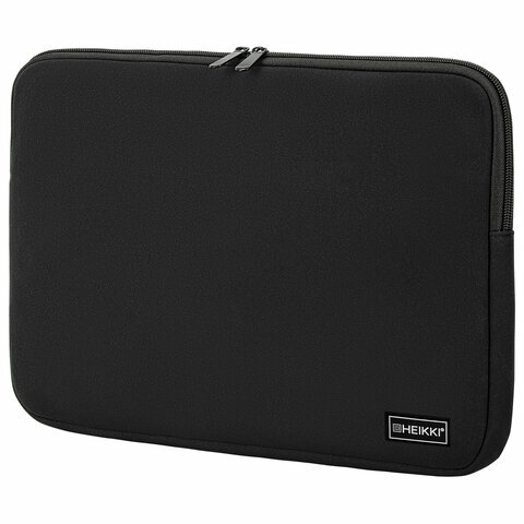 Чехол для ноутбука HEIKKI SLIM 13-14' (хейки), неопрен, Case, черный, 26х37х2,5 см, 272605