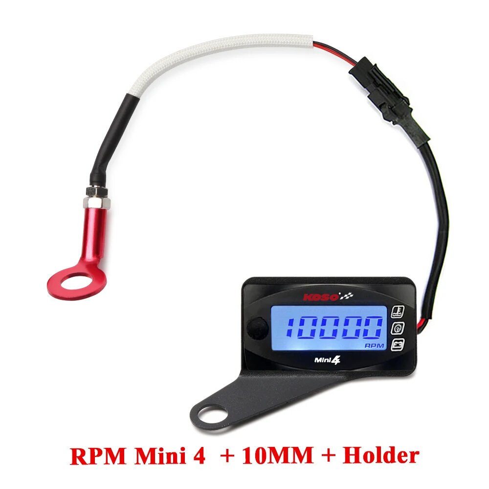 Koso RPM Mini 4 10MM Тахометр для мотоцикла